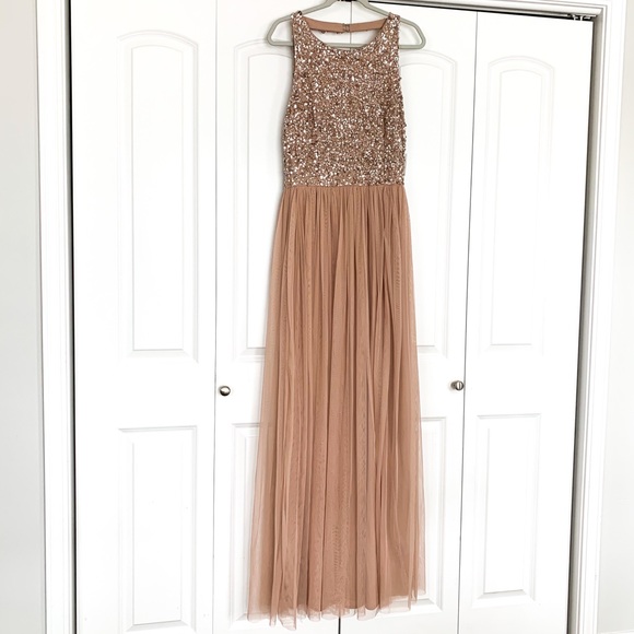 ASOS | Dresses | Asos Brand Maya Tall Bridesmaid Dress Champagne | Poshmark